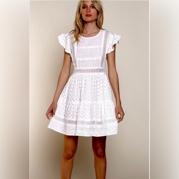 POL | Dresses | Pol White Eyelet Dress New Mini Cotton | Poshmark
